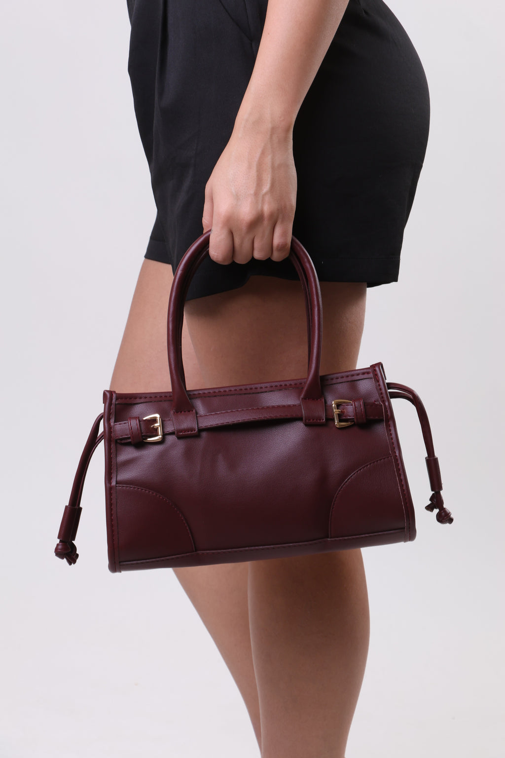 Helene Bag - Burgundy – Dione Beirut